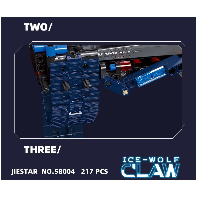 JIESTAR 58004 non MÓNG SÓI BĂNG bộ đồ chơi xếp lắp ráp ghép mô hình ICE ...