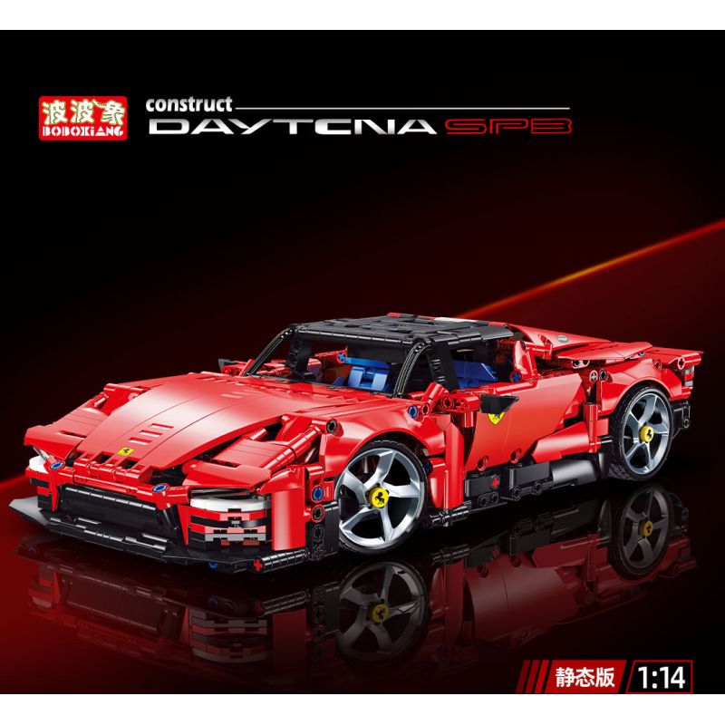 BOBO LIKE 33003 non FERRARI DAYTONA SP3 tỷ lệ 1:14 bộ đồ chơi xếp lắp ...