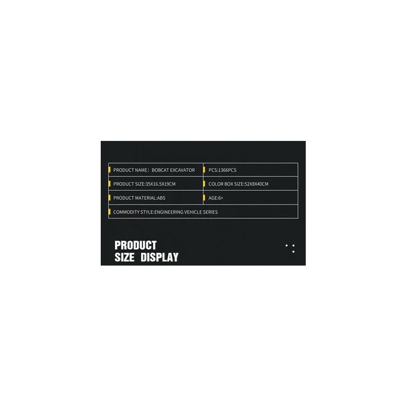 REOBRIX 22004 non MÁY XÚC LẬT BOBCAT bộ đồ chơi xếp lắp ráp ghép mô ...