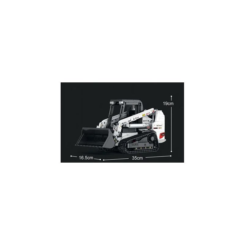 REOBRIX 22004 non MÁY XÚC LẬT BOBCAT bộ đồ chơi xếp lắp ráp ghép mô ...