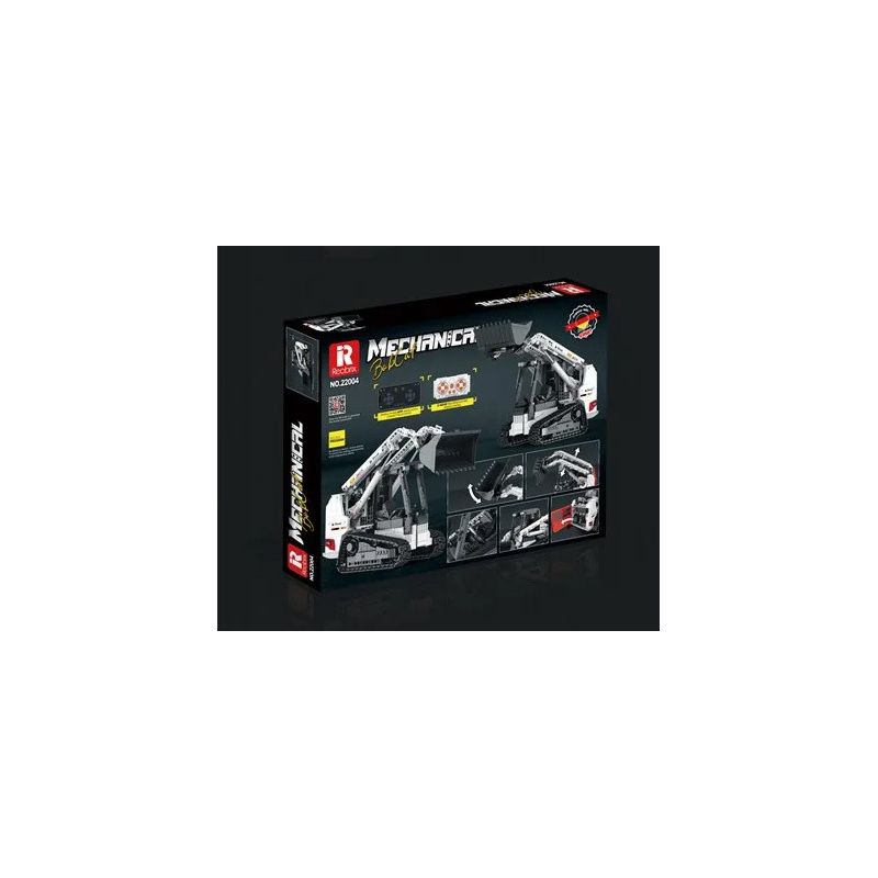 REOBRIX 22004 non MÁY XÚC LẬT BOBCAT bộ đồ chơi xếp lắp ráp ghép mô ...