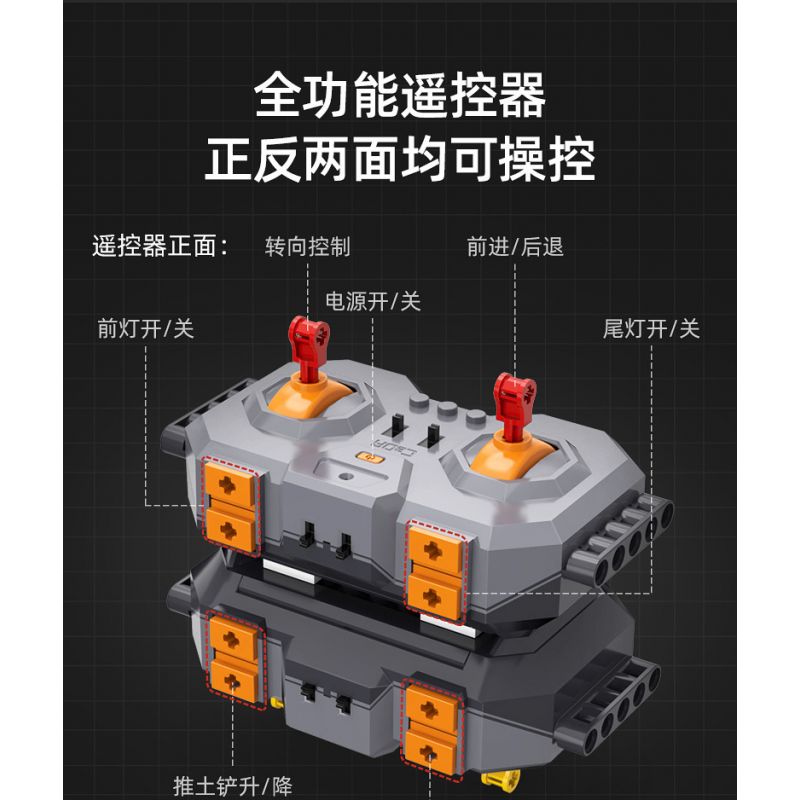 CADA DOUBLEE C61056 61056 non MÁY ???I HẠNG NẶNG ĐIỀU KHIỂN TỪ XA 1:16 ...