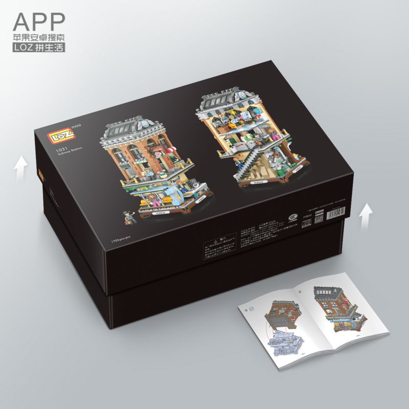 LOZ 1031 non TRẠM TẦM NHÌN bộ đồ chơi xếp lắp ráp ghép mô hình City Thành Phố 1753 khối