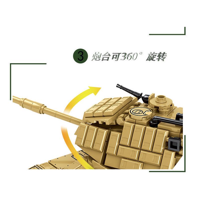 LEYI 66017 non XE TĂNG CHIẾN ĐẤU CHỦ LỰC M60 bộ đồ chơi xếp lắp ráp ...