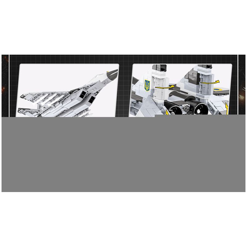 COBI CHARACTER BUILDING 5833 non MÁY BAY CHIẾN ĐẤU MIG-29 UKRAINE PHIÊN ...