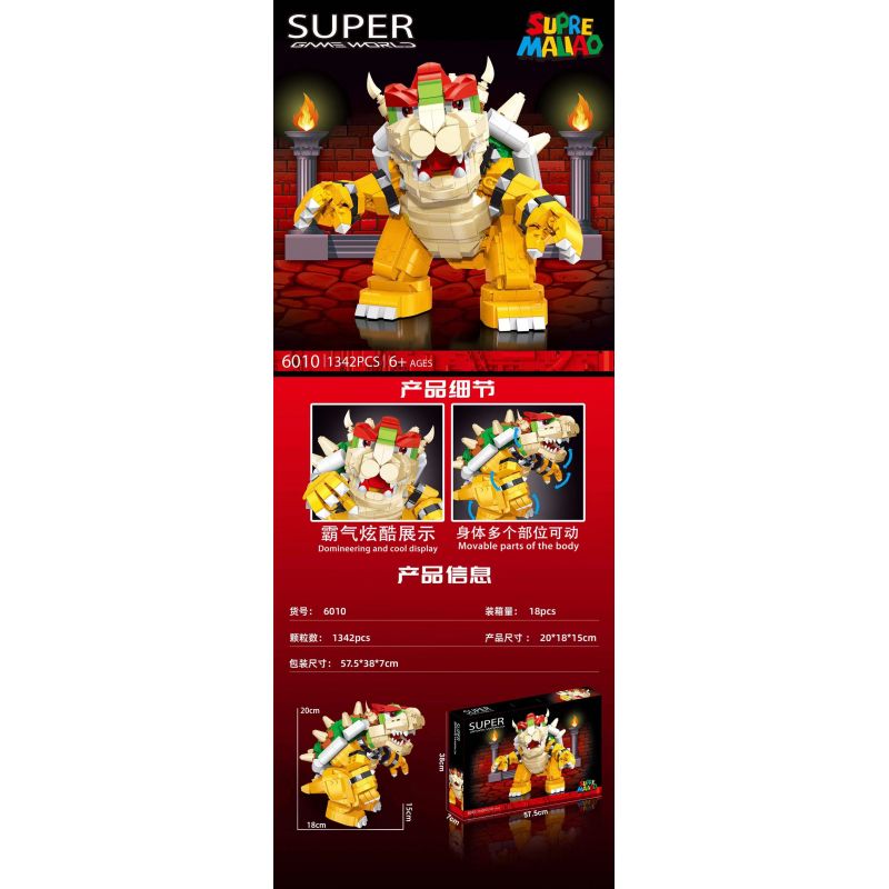 拓乐 6010 non KUBA bộ đồ chơi xếp lắp ráp ghép mô hình Super Mario SUPER ...
