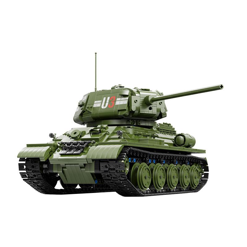 TA GAOLE T4014 4014 non XE TĂNG T34 bộ đồ chơi xếp lắp ráp ghép mô hình Military Army TANK T34 ...