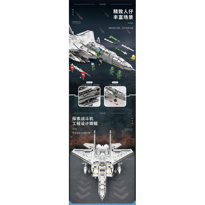 JUHANG TECHNOLOGY 88020 REOBRIX 33034 non MÁY BAY CHIẾN ĐẤU NHIỆM VỤ ...