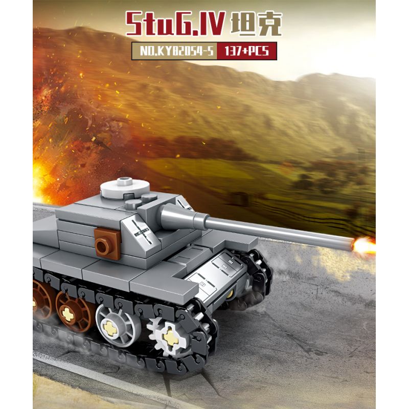 Kazi KY82054 82054 non XE TĂNG HẠNG NẶNG KV-VI 8 TỔ HỢP bộ đồ chơi xếp ...