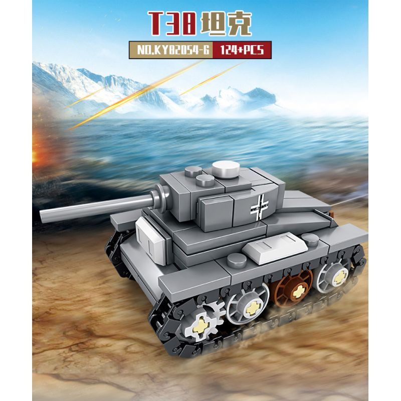 Kazi KY82054 82054 non XE TĂNG HẠNG NẶNG KV-VI 8 TỔ HỢP bộ đồ chơi xếp ...