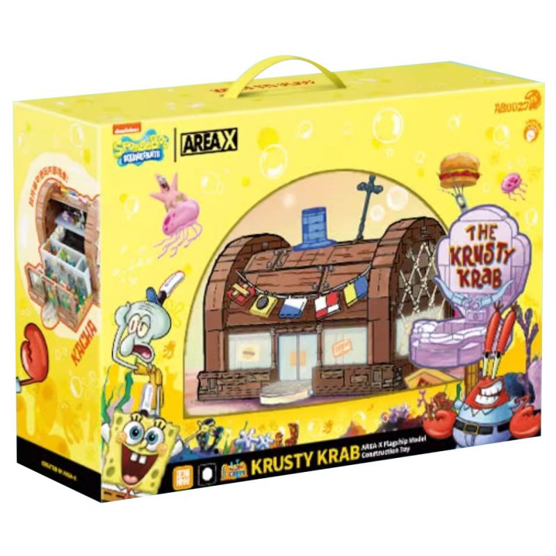Area X Ab0027 0027 Non Lego Spongebob Squarepants Krusty Krab Bộ đồ Chơi Xếp Lắp Ráp Ghép Mô