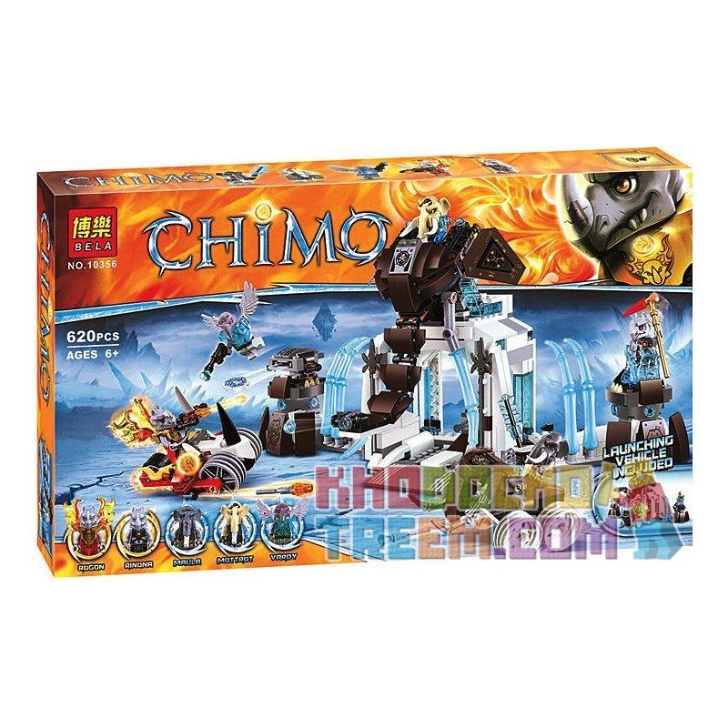 NOT Lego CHI KUNG LEGENDS MAMMOTH ICE THRONE OF CHIMA MAMMOTH'S FROZEN ...