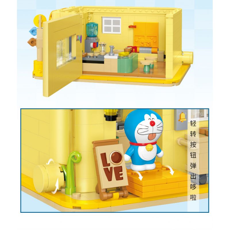BALODY 21086 CỬA HÀNG DORAYAKI DOREMON bộ đồ chơi xếp lắp ráp ghép mô ...