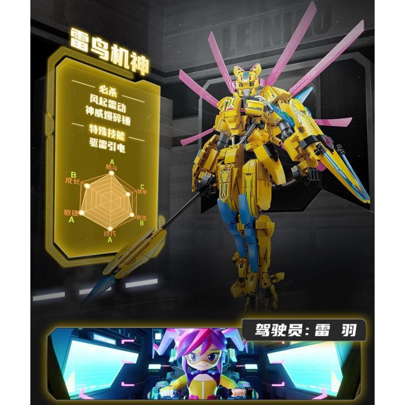 KEEPPLEY 81014 GALAXY GODS MECHA THUNDERBIRD bộ đồ chơi xếp lắp ráp ...