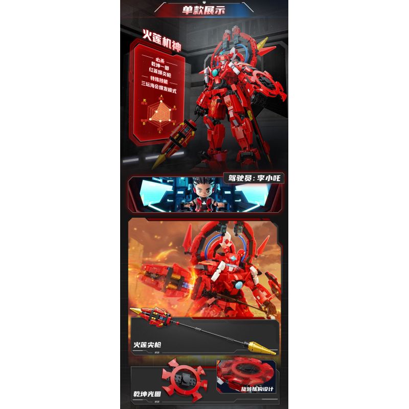 KEEPPLEY 81015 non Lego GALAXY FENGSHENJI MECHA BLACK DRAGON bộ đồ chơi ...