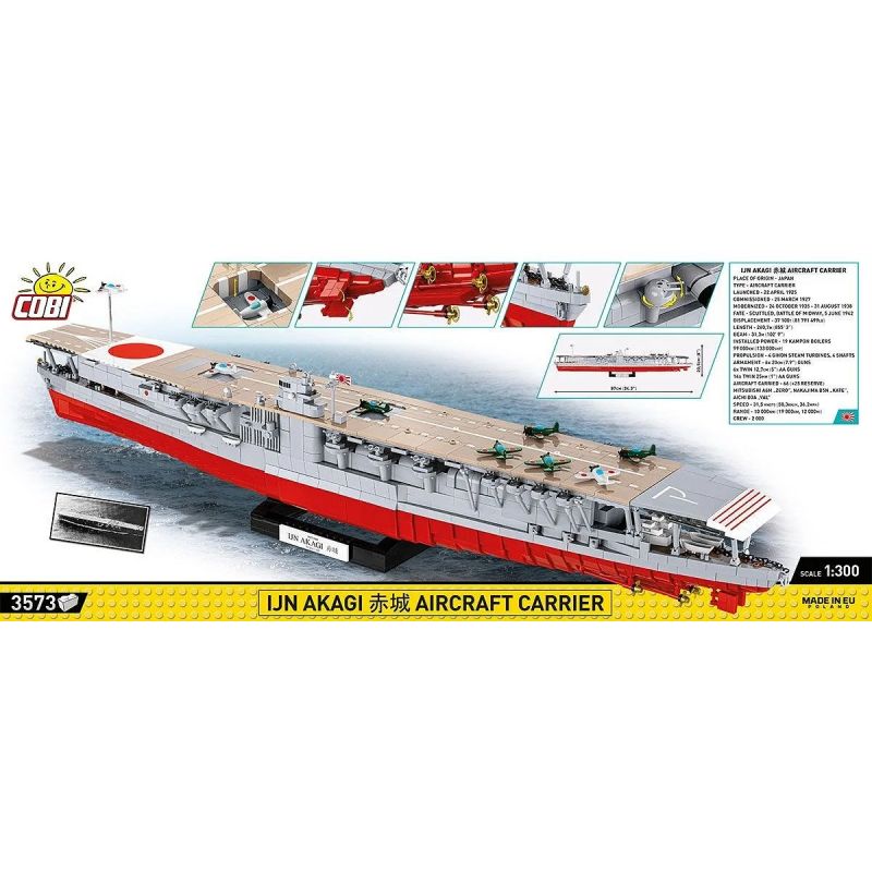 COBI 4851 non TÀU SÂN BAY AKAGI CỦA NHẬT BẢN tỷ lệ 1:300 bộ đồ chơi xếp ...