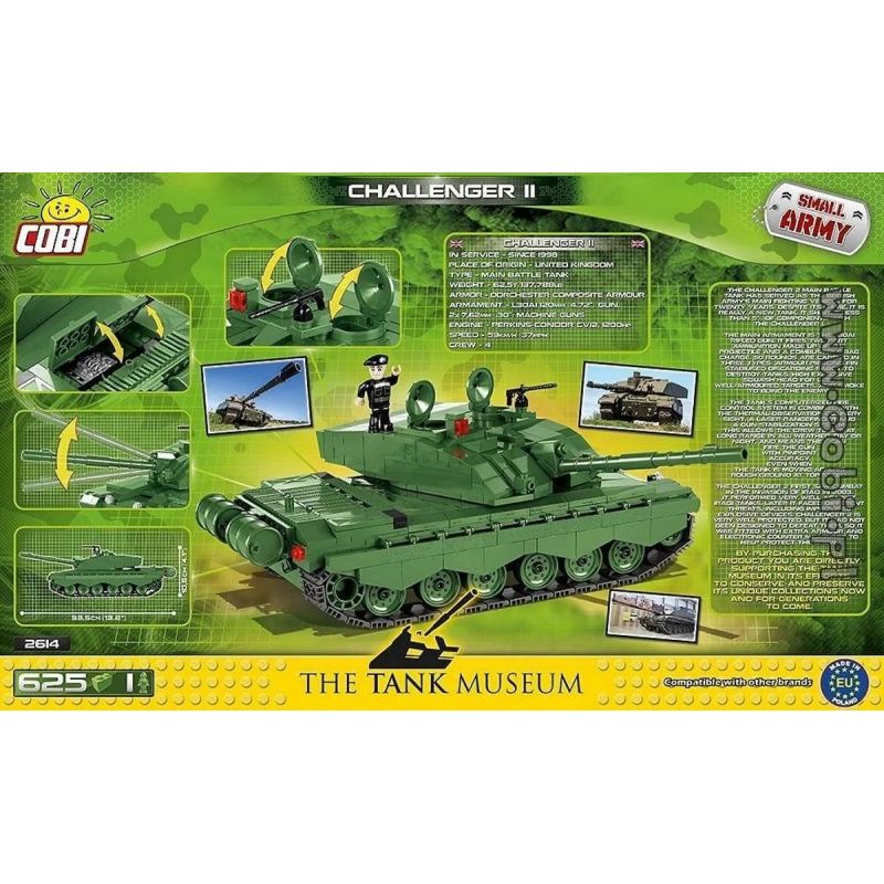 COBI 4851 non XE TĂNG CHIẾN ĐẤU CHỦ LỰC CHALLENGER 2 bộ đồ chơi xếp lắp ...