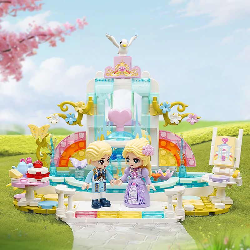 KEEPPLEY 32028 non Lego CÔNG CHÚA LEIA SÂN ĐÀI PHUN HOA bộ đồ chơi xếp ...