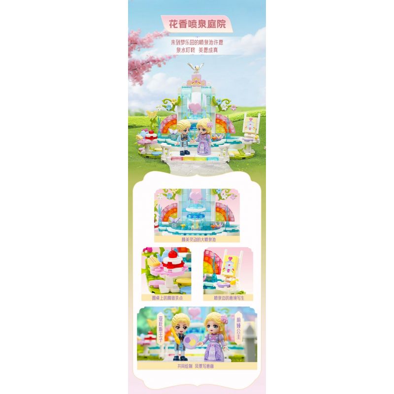 KEEPPLEY 32028 non Lego CÔNG CHÚA LEIA SÂN ĐÀI PHUN HOA bộ đồ chơi xếp ...