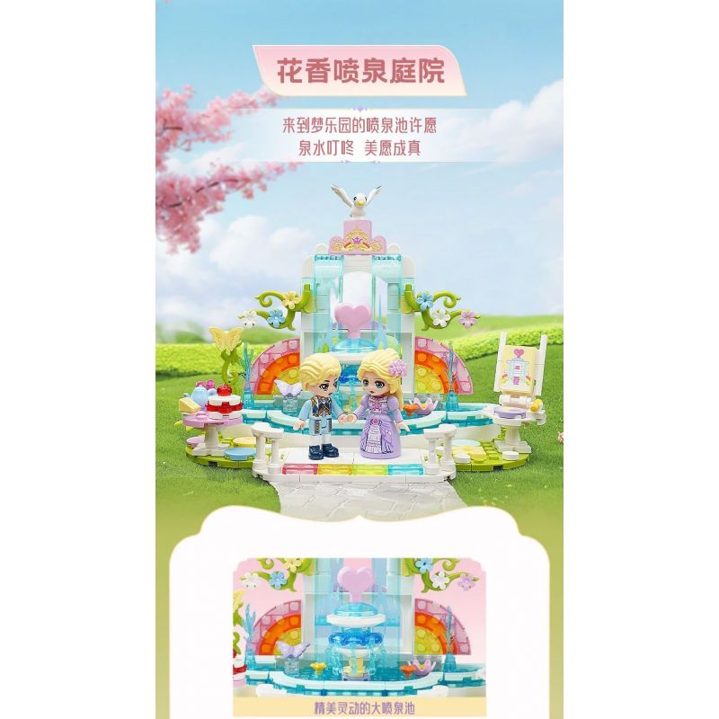 KEEPPLEY 32028 non Lego CÔNG CHÚA LEIA SÂN ĐÀI PHUN HOA bộ đồ chơi xếp ...