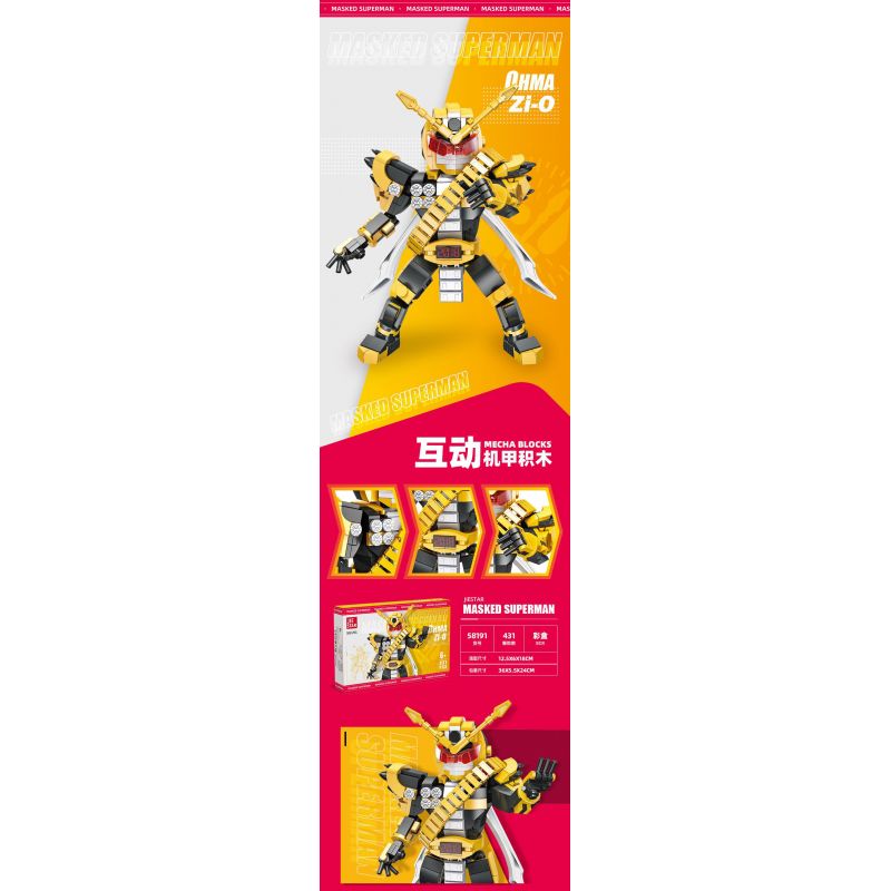 JIESTAR 58191 non KAMEN RIDER ZI-O bộ đồ chơi xếp lắp ráp ghép mô hình ...