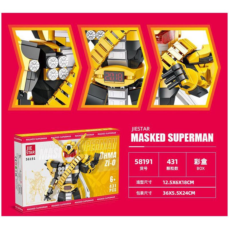 JIESTAR 58191 non KAMEN RIDER ZI-O bộ đồ chơi xếp lắp ráp ghép mô hình ...
