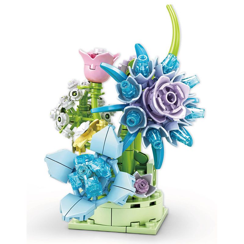 WOMA C2001 2001 TRUYỆN HOA HUIYINYUE 4 MẪU BƯỚM MỘNG SAY BÓNG bộ đồ chơi xếp lắp ráp ghép mô ...