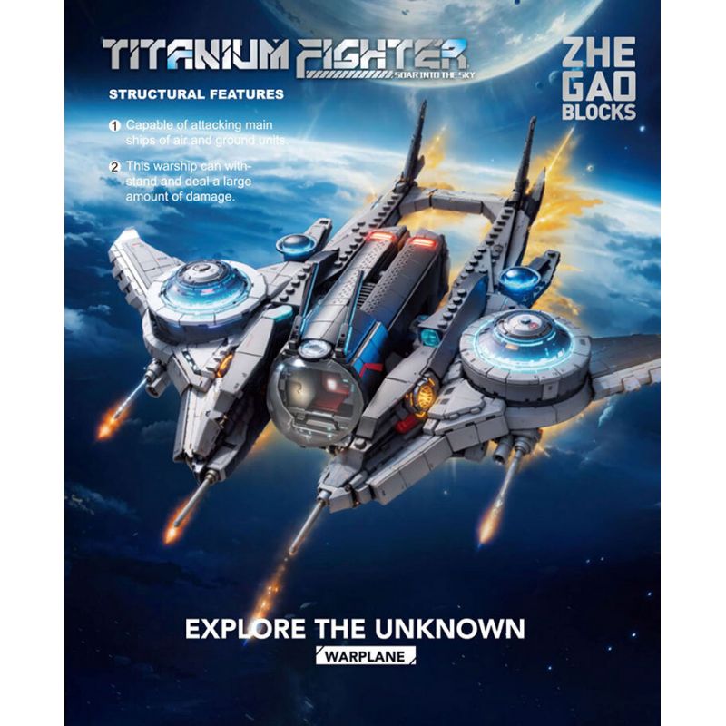 ZHEGAO QJ5474 5474 non Lego MÁY BAY CHIẾN ĐẤU TIE bộ đồ chơi xếp lắp ...