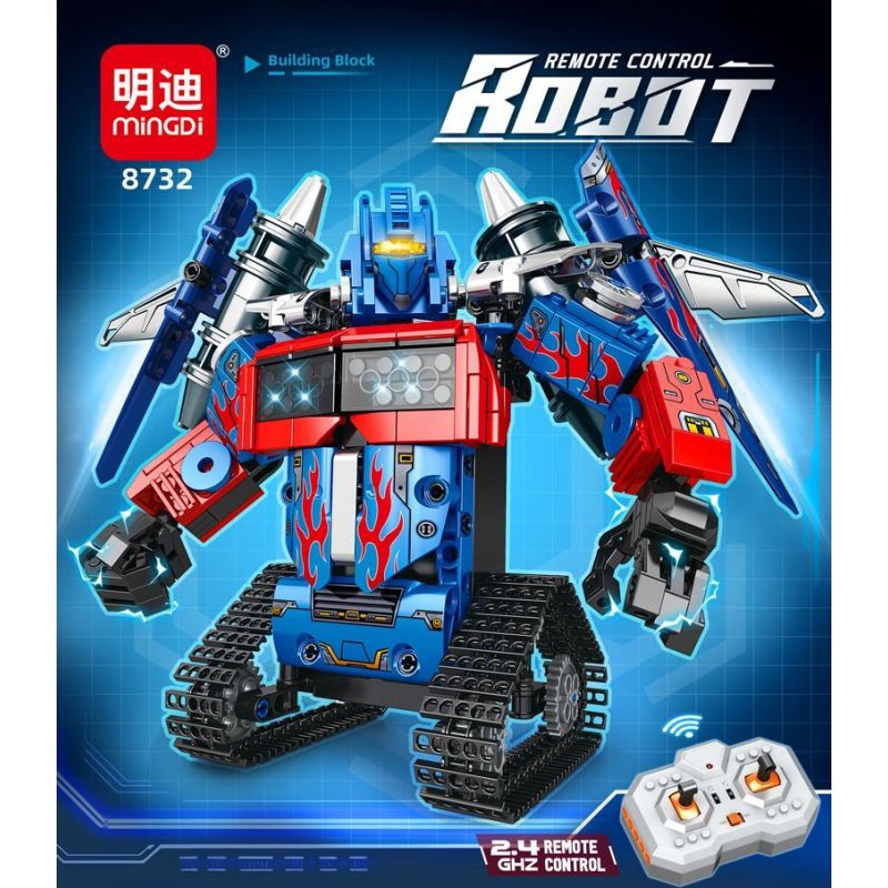 MINGDI LEIBAO 8732 ROBOT ĐIỀU KHIỂN TỪ XA 2.4G OPTIMUS PRIME bộ đồ chơi ...