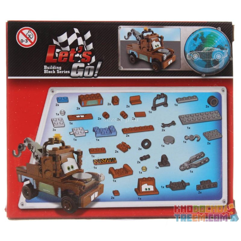 NOT Lego RADIATOR SPRINGS CLASSIC MATER 8201 Bela 10002 Lari 10002 xếp ...