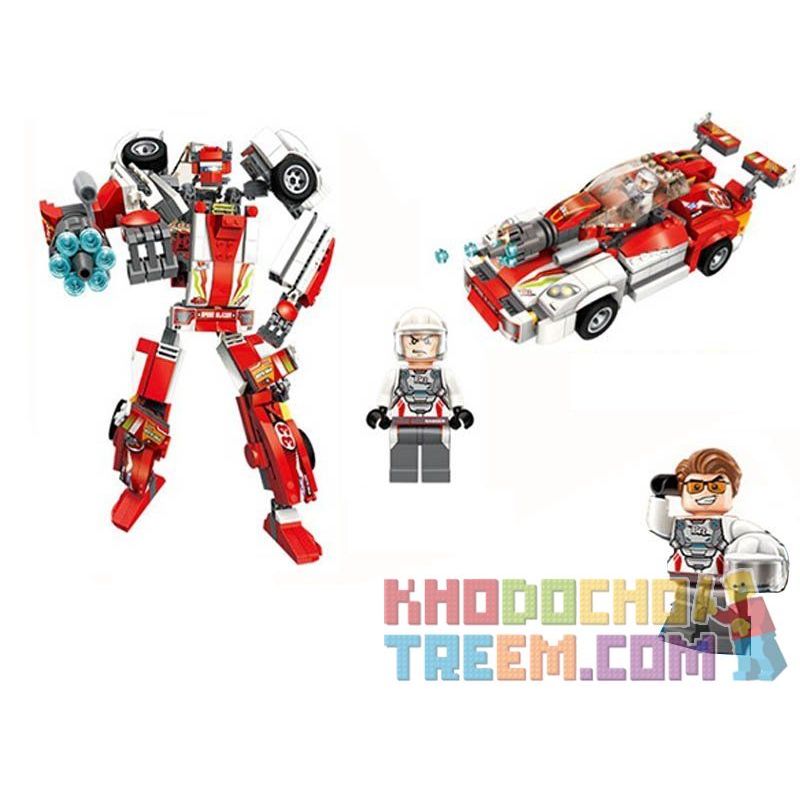 Enlighten 3301 Qman 3301 non ROBOT BIẾN HÌNH THÀNH XE ĐUA bộ đồ chơi ...