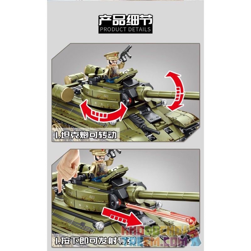 IBLOCK PL-920-175 920-175 PL920-175 SEMBO 101038 non ĐẾ CHẾ THÉP XE TĂNG T-34 CỦA LIÊN XÔ bộ đồ ...