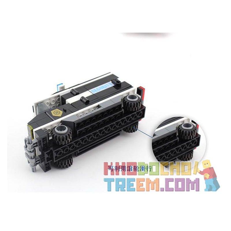 NOT Lego ARMOURED CAR ACTION 7033 Enlighten 127 Qman 127 xếp lắp ráp ...