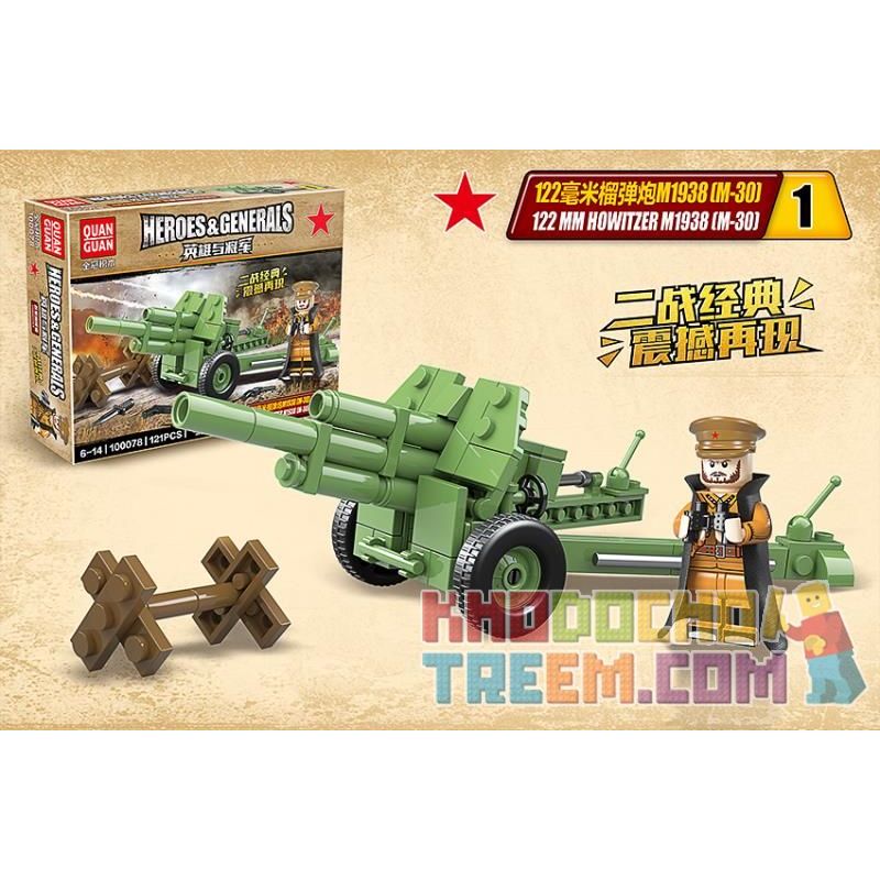 QuanGuan 100078 Quan Guan 100078 non Lego 6 QUẢ PHÁO CỦA LIÊN XÔ bộ đồ ...