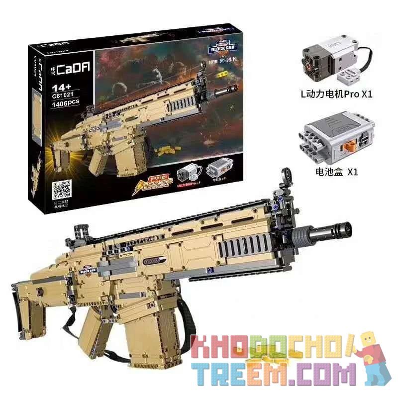 DOUBLEE CADA C81021 81021 Xếp hình kiểu Lego Technic Block Gun Fn Scar ...