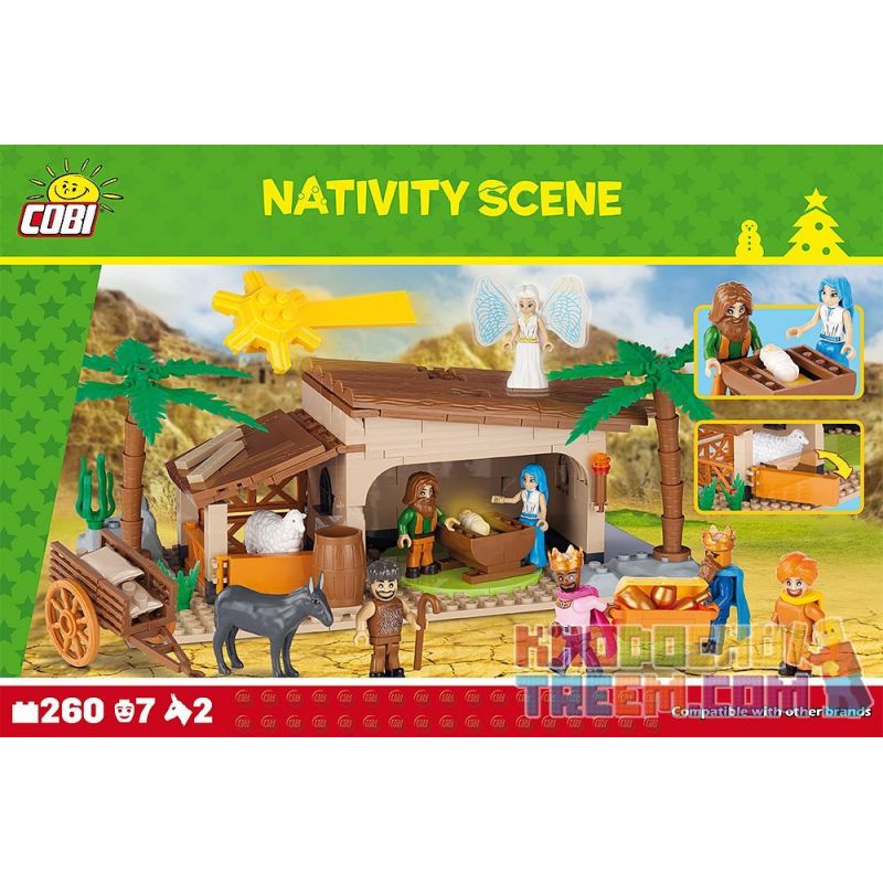 COBI 28025 non Lego CẢNH GIÁNG SINH (260 PHẦN) bộ đồ chơi xếp lắp ráp ...
