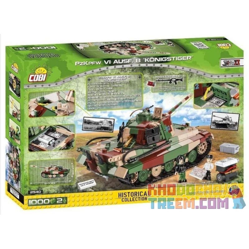 COBI 2540 2539 non XE TĂNG SỐ 6 LOẠI B bộ đồ chơi xếp lắp ráp ghép mô ...