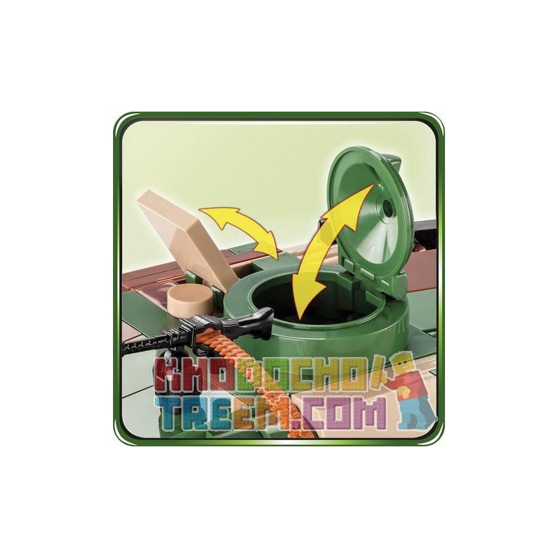 COBI 2540 2539 non XE TĂNG SỐ 6 LOẠI B bộ đồ chơi xếp lắp ráp ghép mô ...