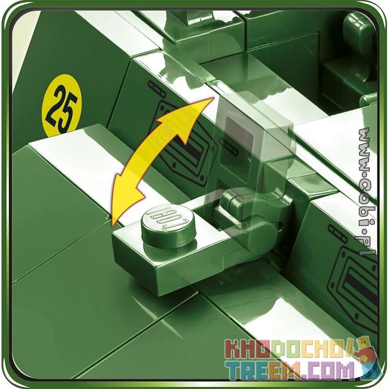 COBI 2531 non XE PHÁO DI ĐỘNG M12 bộ đồ chơi xếp lắp ráp ghép mô hình ...