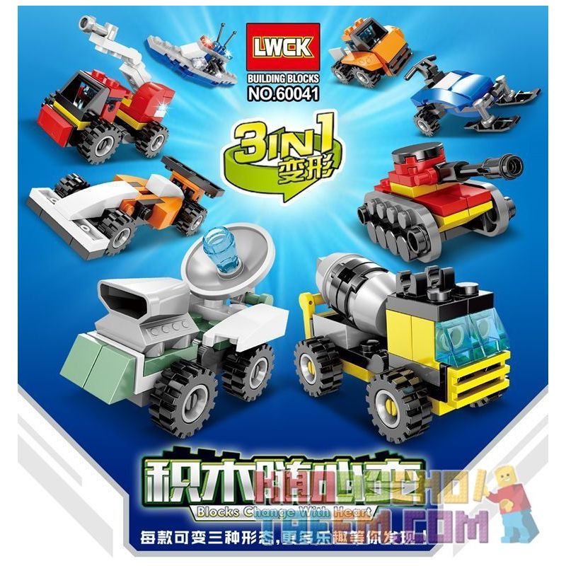 LWCK 60041 non Lego 8 PHONG CÁCH ĐỂ THAY ĐỔI THEO Ý MUỐN bộ đồ chơi xếp ...