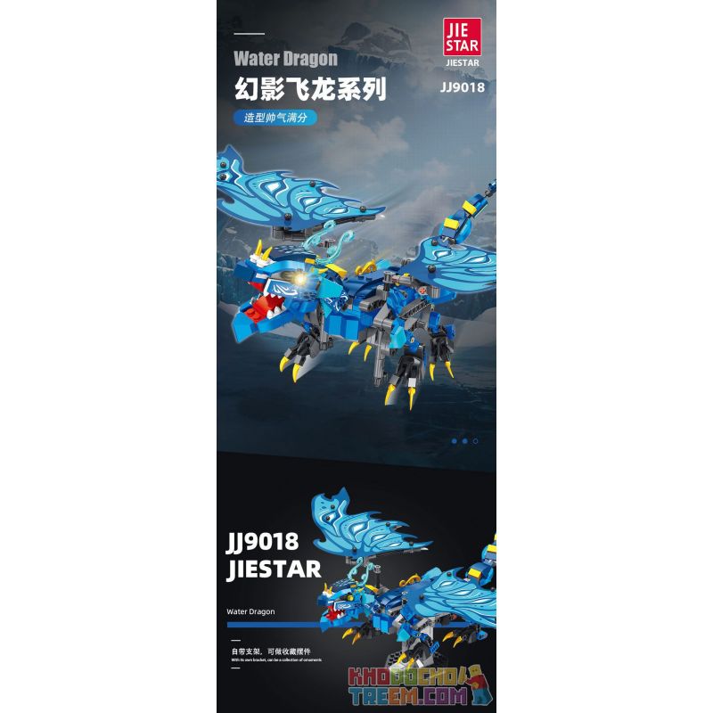 JIESTAR JJ9018 9018 non RỒNG NƯỚC MA bộ đồ chơi xếp lắp ráp ghép mô ...