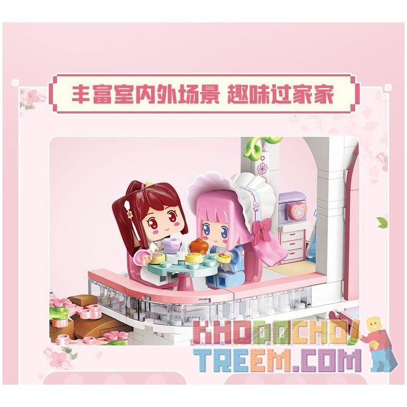 QMAN ENLIGHTEN KEEPPLEY 72043 non MINI WORLD NGÔI NHÀ NHỎ TRONG MƠ ĐÀO bộ đồ chơi xếp lắp ráp ...