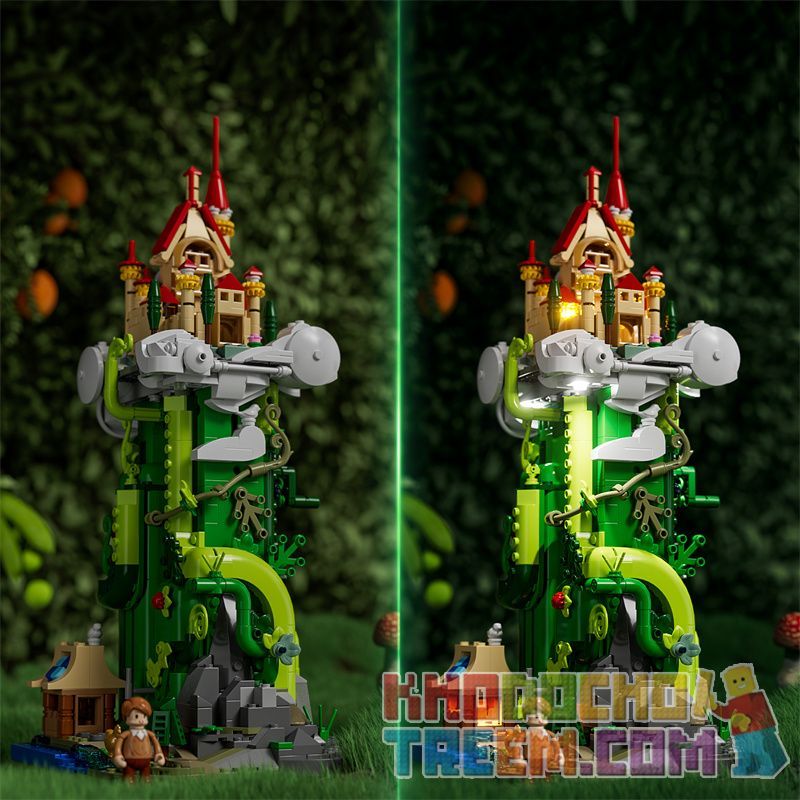 FUNWHOLE F9002 9002 non Lego TÒA NHÀ LÂU ĐÀI JACK VÀ CÂY ĐẬU THẦN bộ đồ ...