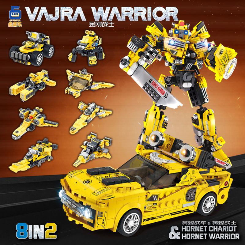 KAI GAO LE BB303 non VOLTRON CHIẾN BINH ONG BẮP CÀY bộ đồ chơi xếp lắp ráp ghép mô hình Movie ...