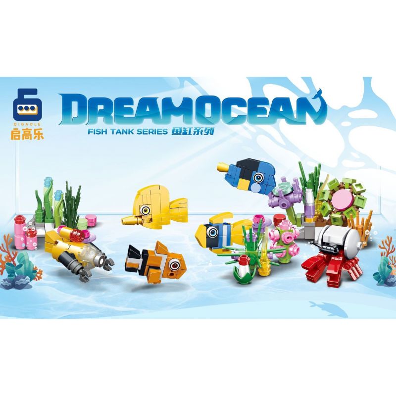 KAI GAO LE BB050 BB008 non BỂ CÁ bộ đồ chơi xếp lắp ráp ghép mô hình Creator DREAMOCEAN Sáng Tạo ...