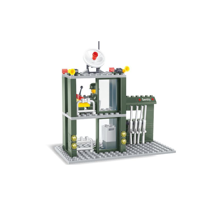 JIESTAR 23019 non CHIẾN TRANH QUÂN SỰ TRÊN BỘ SENTINEL POST bộ đồ chơi ...