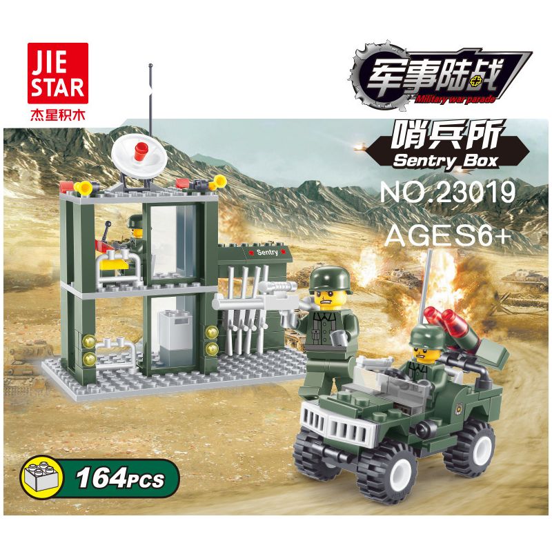 JIESTAR 23019 non CHIẾN TRANH QUÂN SỰ TRÊN BỘ SENTINEL POST bộ đồ chơi ...