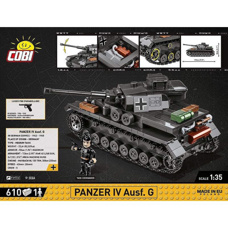 COBI 3045 non ĐẠI ĐỘI ANH HÙNG 3 PANZER IV TYPE tỷ lệ 1:35 bộ đồ chơi ...