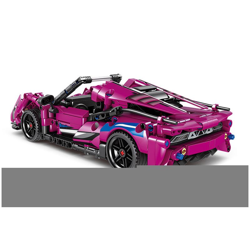 GBL KY1091 1091 non SIÊU XE VEN MÀU ĐỎ TƯƠI KÉO LÙI bộ đồ chơi xếp lắp ráp ghép mô hình Kỹ Thuật ...