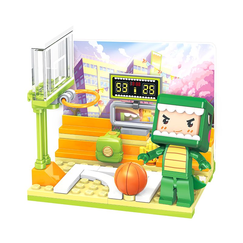 QMAN ENLIGHTEN KEEPPLEY 72030 non MINI WORLD HAPPY CAMPUS 6 MÔ HÌNH SÂN ...